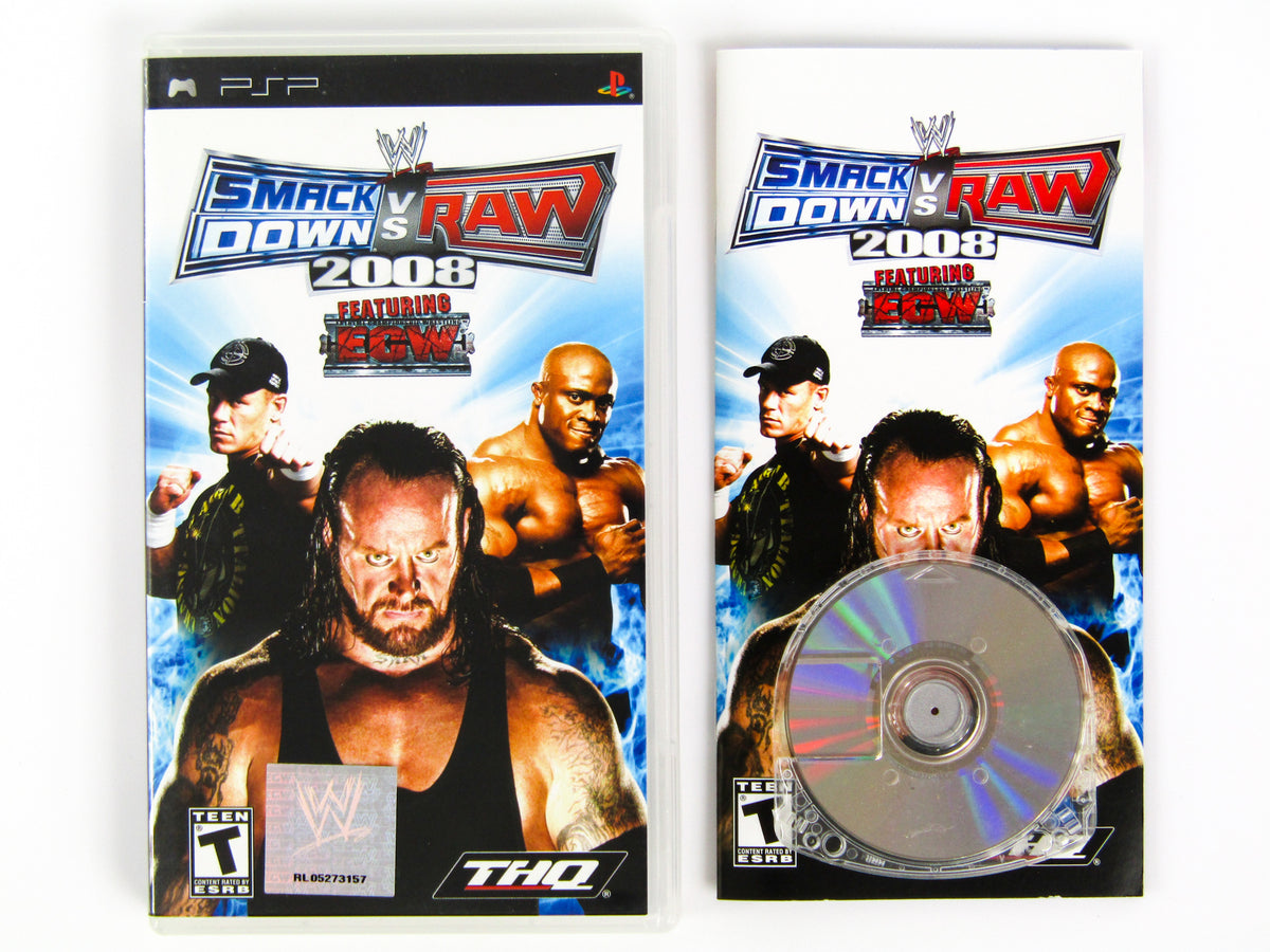 WWE Smackdown Vs. Raw 2008 (PlayStation Portable / PSP) – Retro MTL