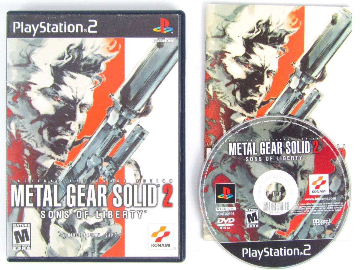 Metal Gear Solid 2 (PlayStation 2 / PS2) – Retro MTL