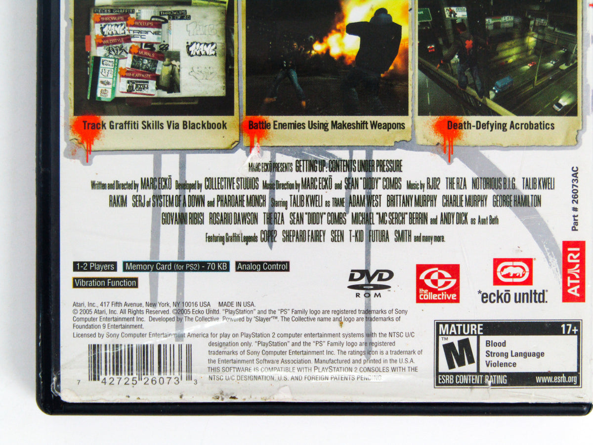 Marc Ecko's Getting Up Contents Under Pressure (Playstation 2 / PS2 ...