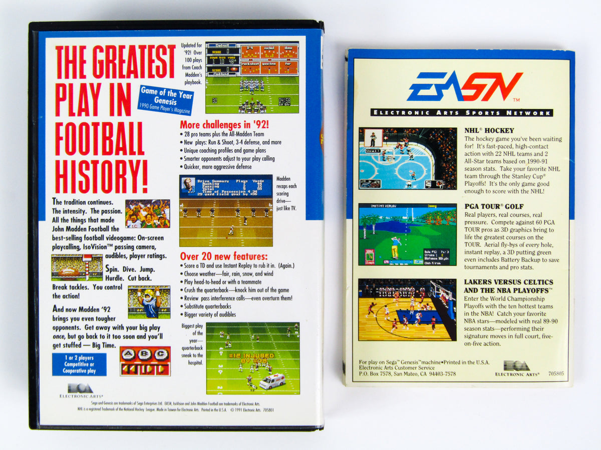 John Madden Football '92 (Sega Genesis) – RetroMTL