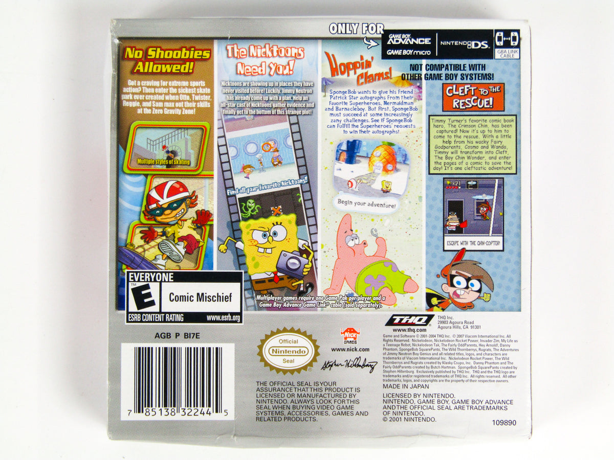 Nickelodeon 4 Games On One Game Pack (Game Boy Advance / GBA) – RetroMTL