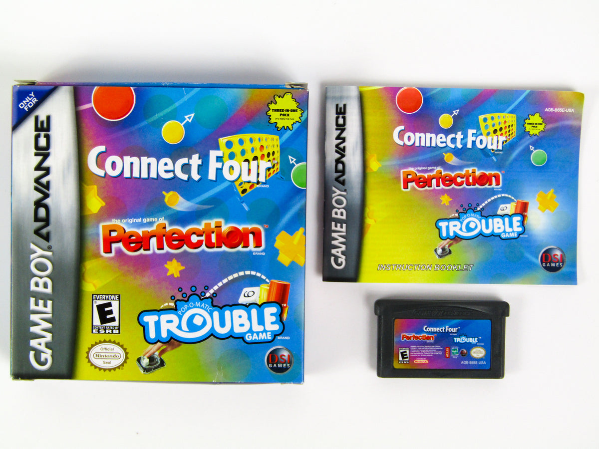 Connect Four/Trouble/Perfection (Game Boy Advance / GBA) – RetroMTL