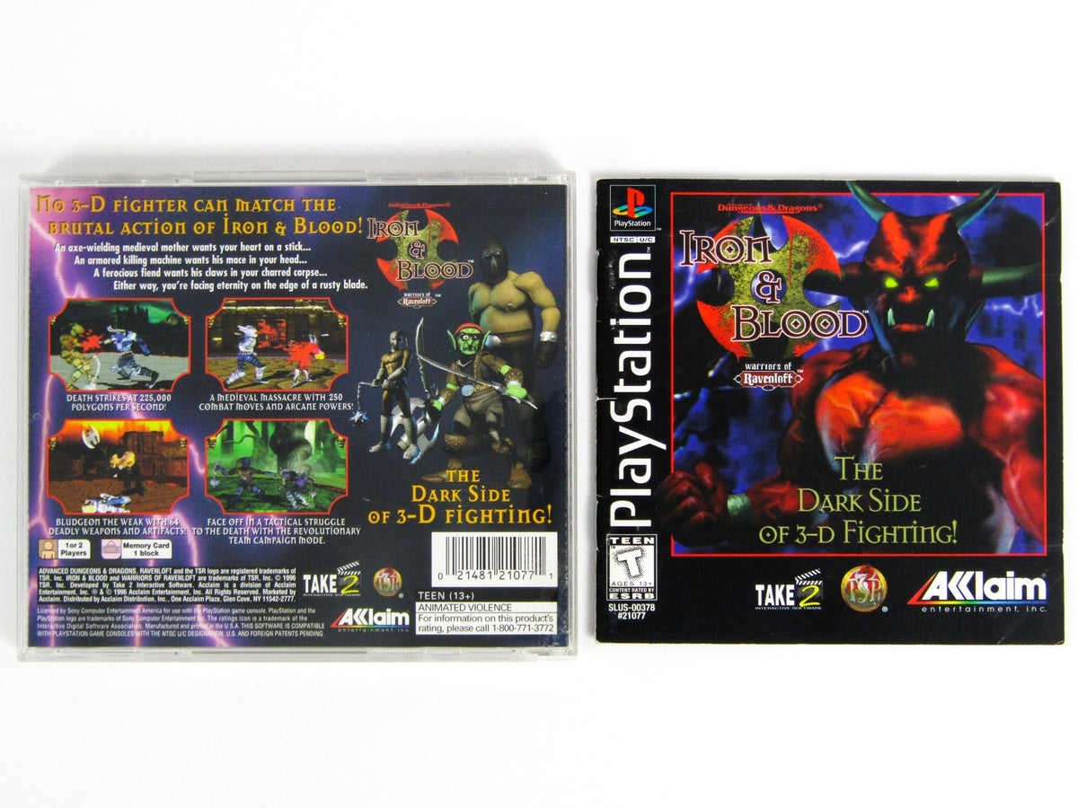 Advanced Dungeons & Dragons Iron And Blood (PlayStation / PS1) – Retro MTL