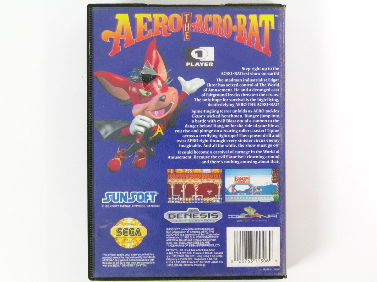 Aero the Acro-Bat (Sega Genesis) – Retro MTL