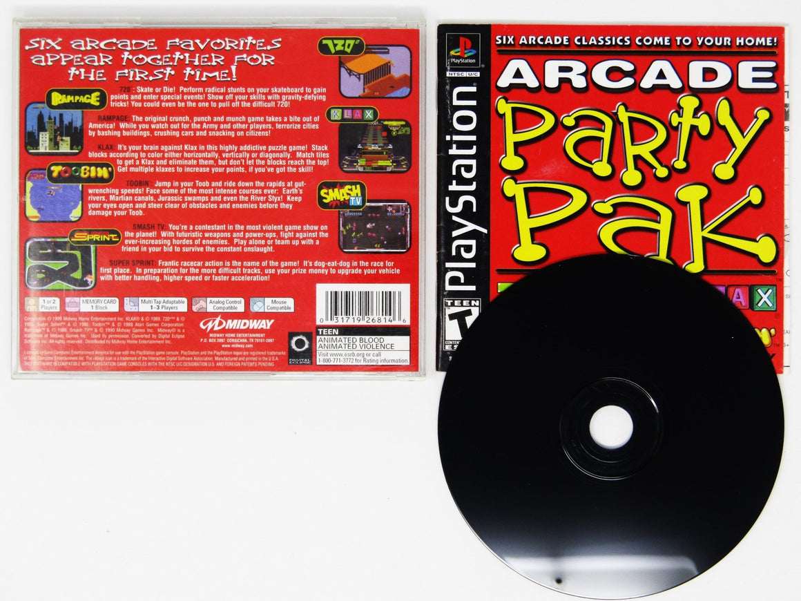 Arcade Party Pak (Playstation / PS1) – RetroMTL