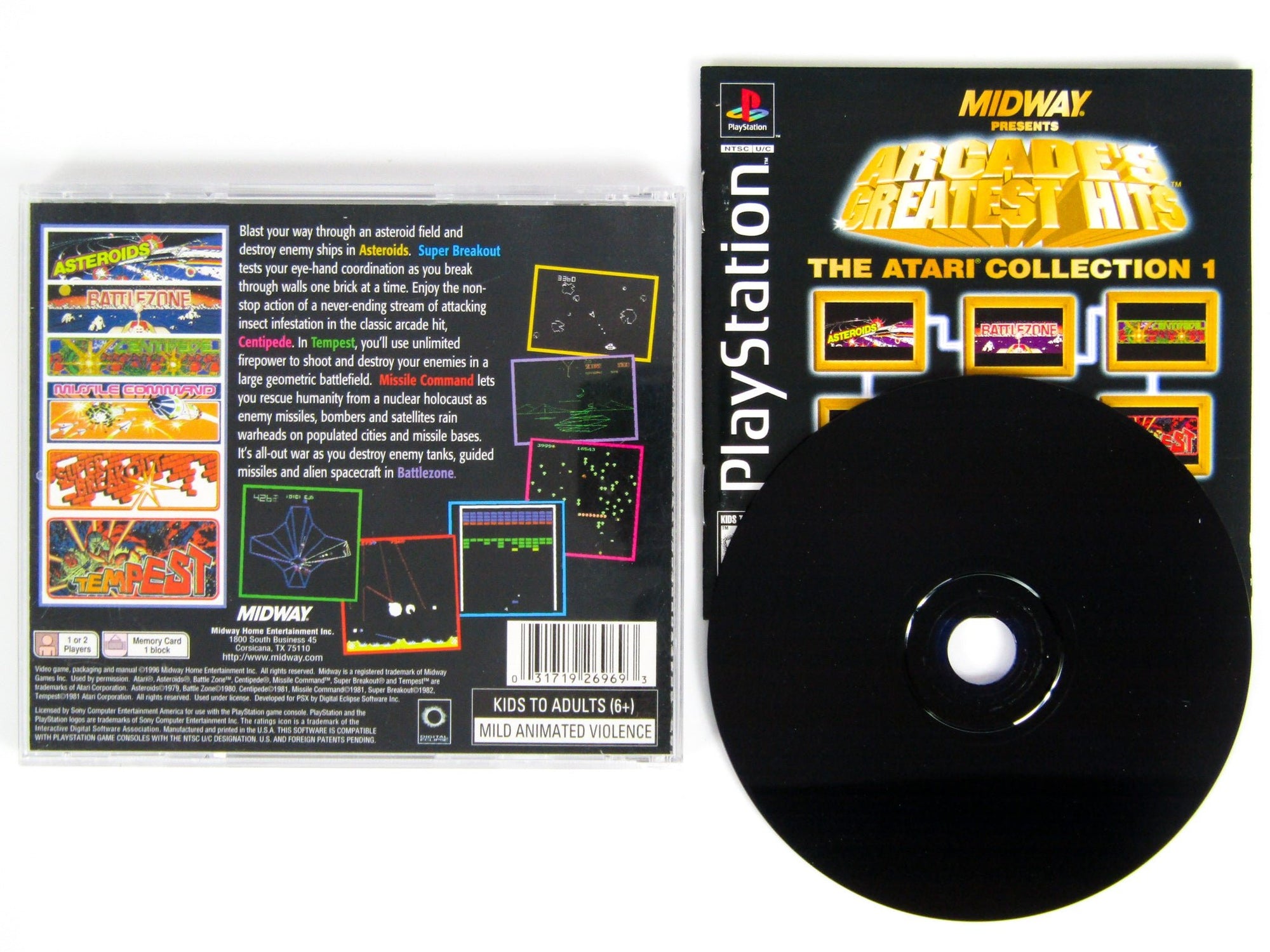 Arcade's Greatest Hits Atari Collection 1 (Playstation / PS1) – Retro MTL