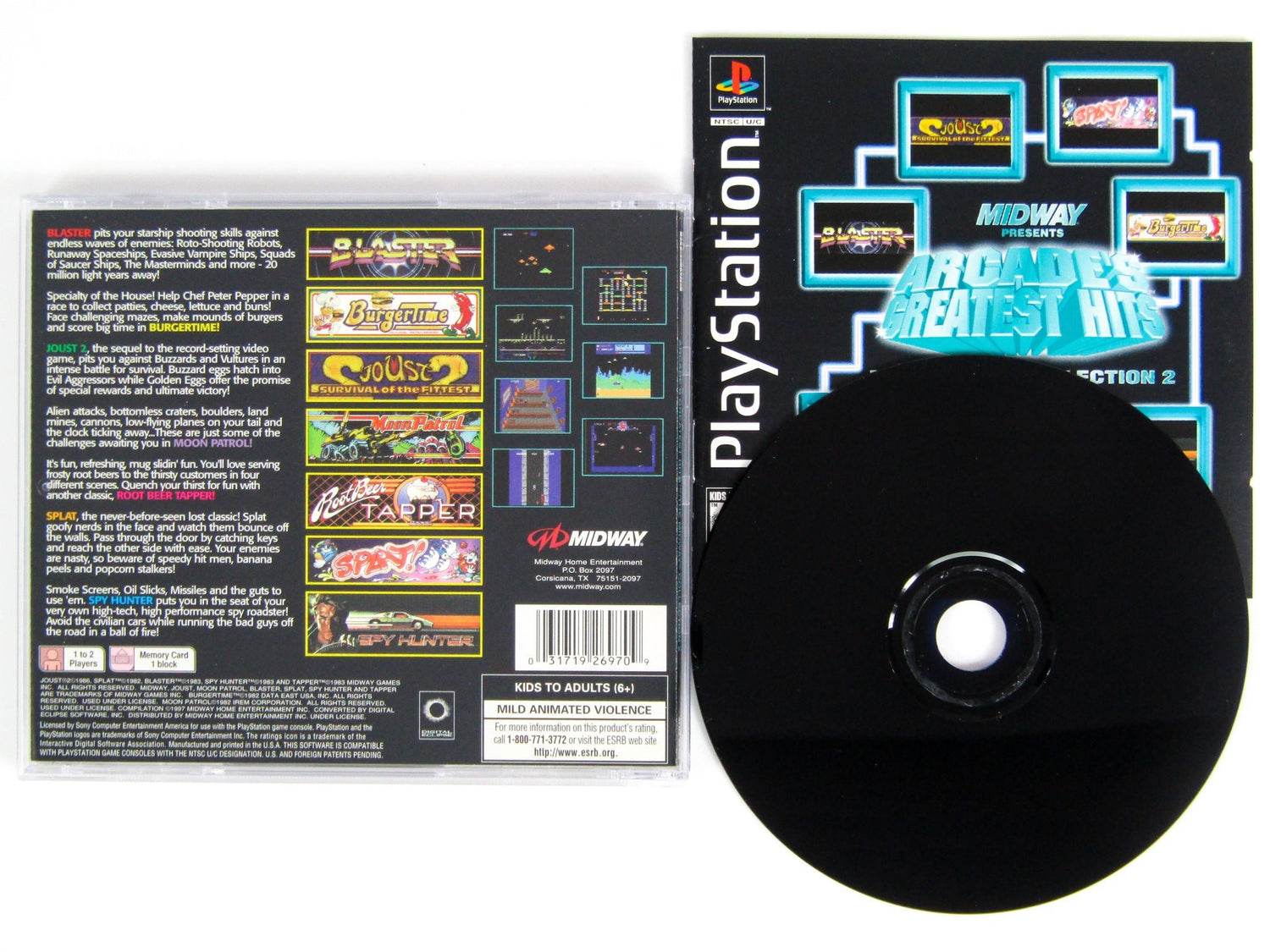 Arcade's Greatest Hits Midway Collection 2 (PlayStation / PS1) – Retro MTL