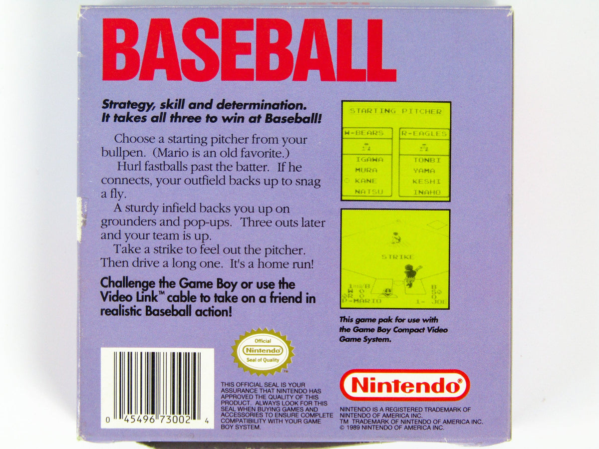 Baseball (Game Boy) – RetroMTL