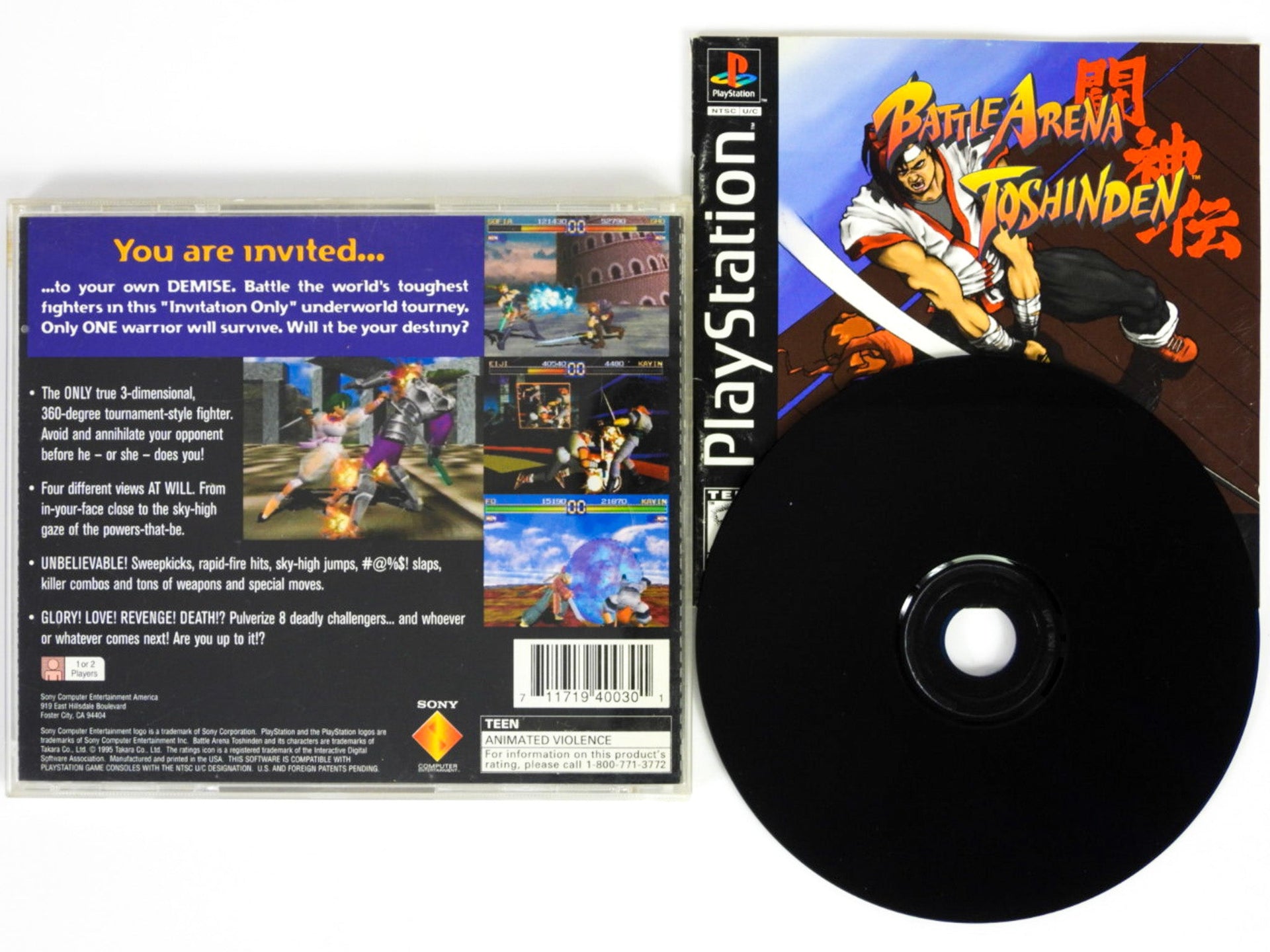 Battle Arena Toshinden (PlayStation / PS1) – Retro MTL