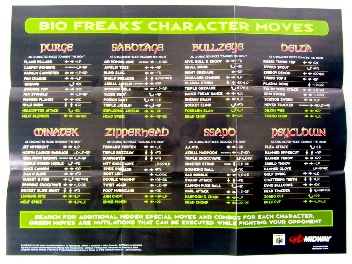 Biofreaks [Poster] (Nintendo 64 / N64) – Retro MTL