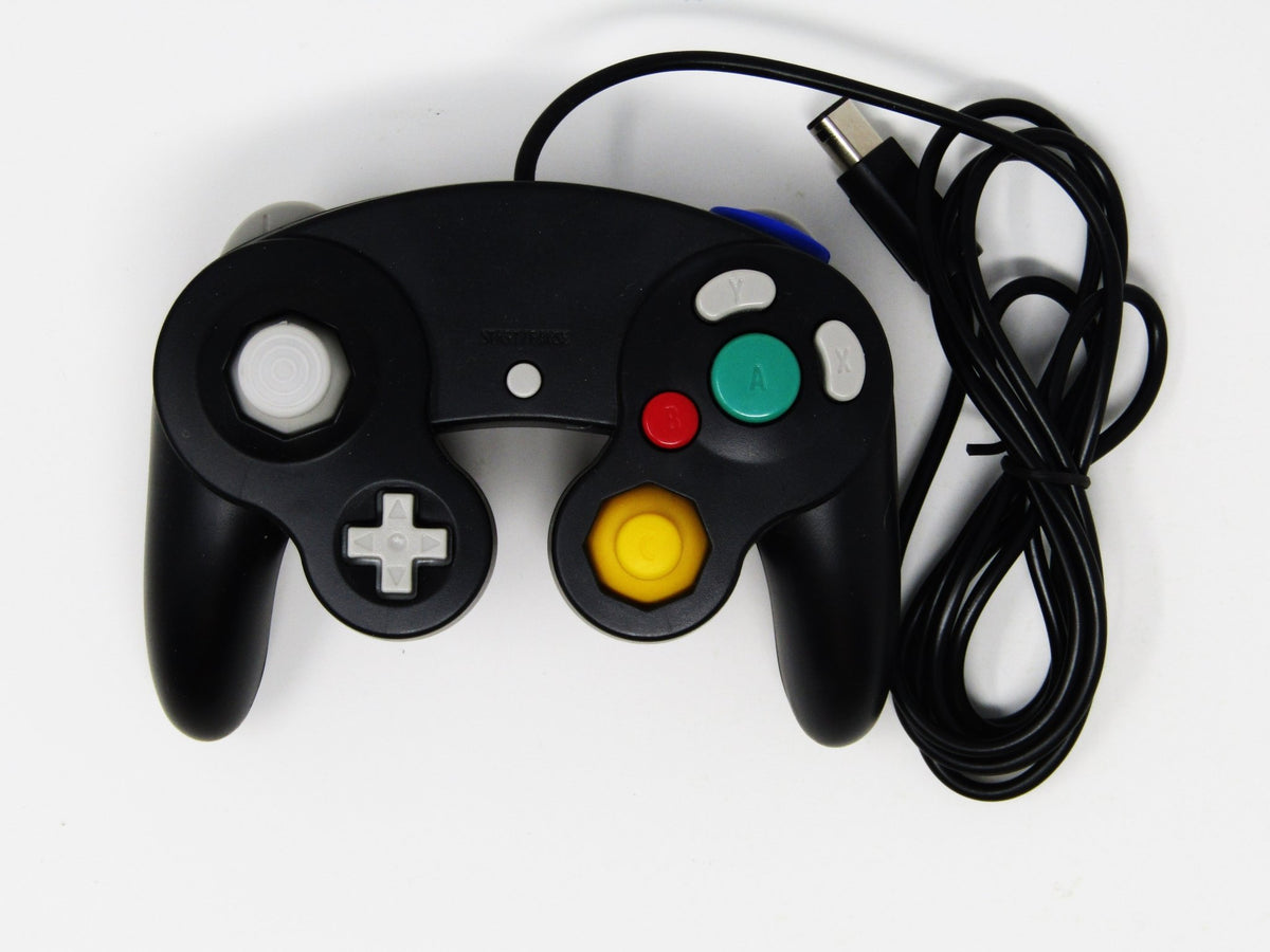 Nintendo GameCube System [DOL-001] Black with 1 Unofficial Controller ...