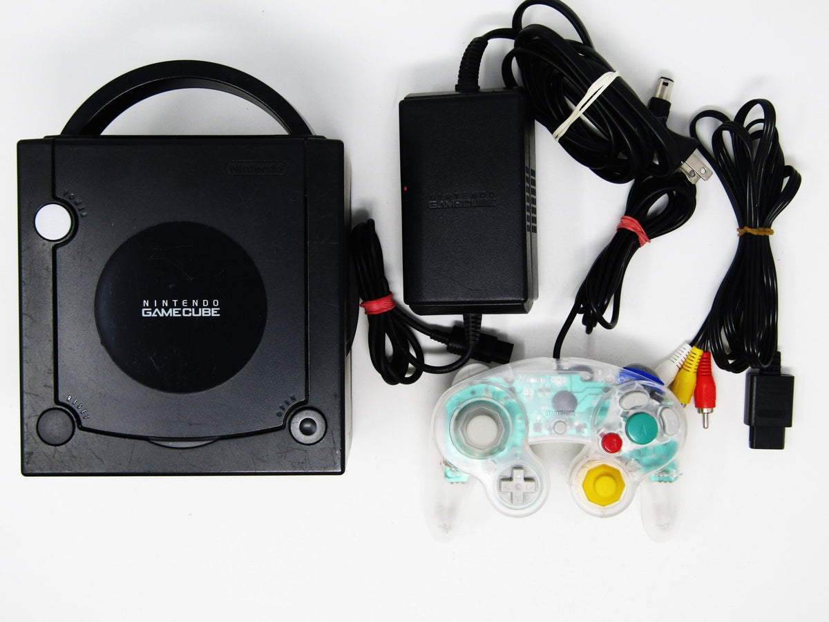 Black Nintendo Gamecube System + 1 Unofficial Controller [DOL-101] (Ni ...